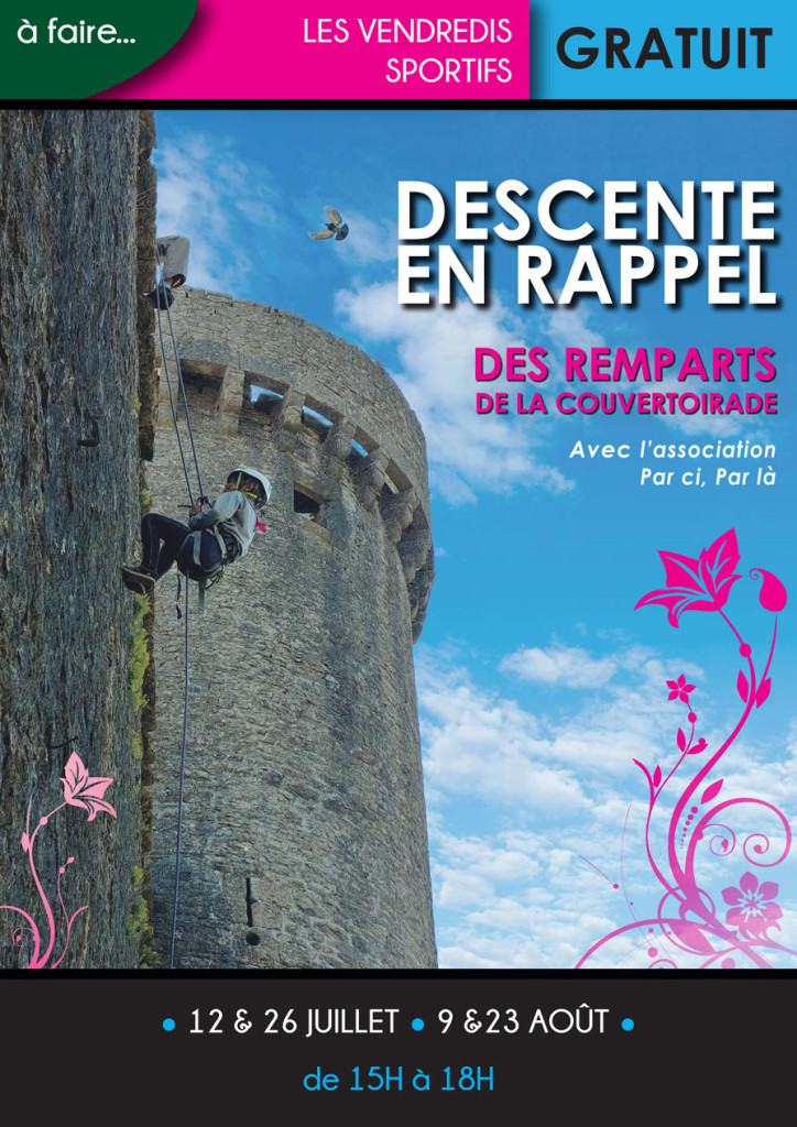 Prochains Événements – Descente en rappel des remparts – La Couvertoirade